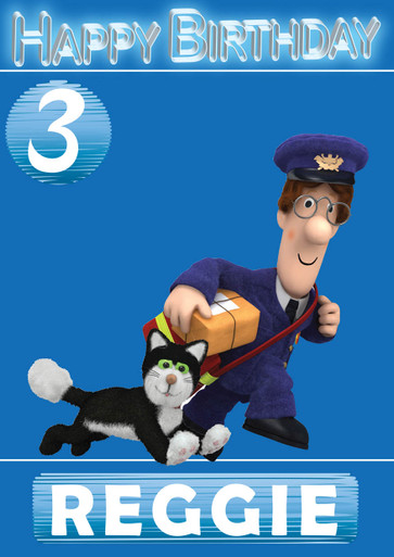 Postman Pat 3 Kidshows Birthday Card - Personalised Cards