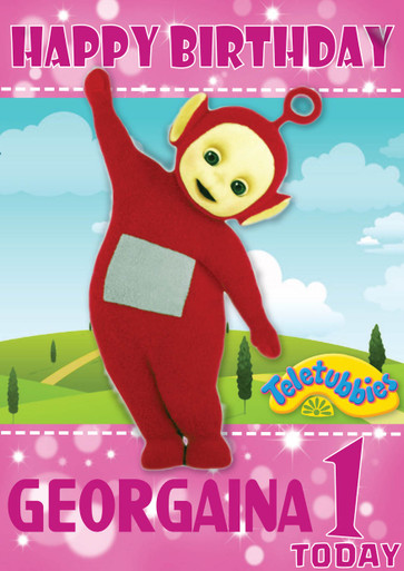 Teletubbies 4 Kidshows Birthday Card - Personalised Cards