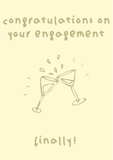 Congratulations On Your Engagement Finally Birthday Card - Personalised ...