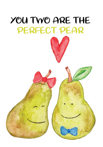 The Perfect Pear Birthday Card - Personalised Cards