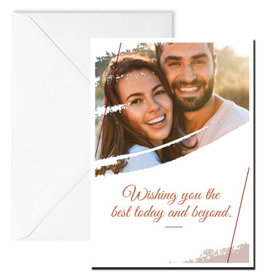 Wishing you the best today and beyond - Personalised Cards