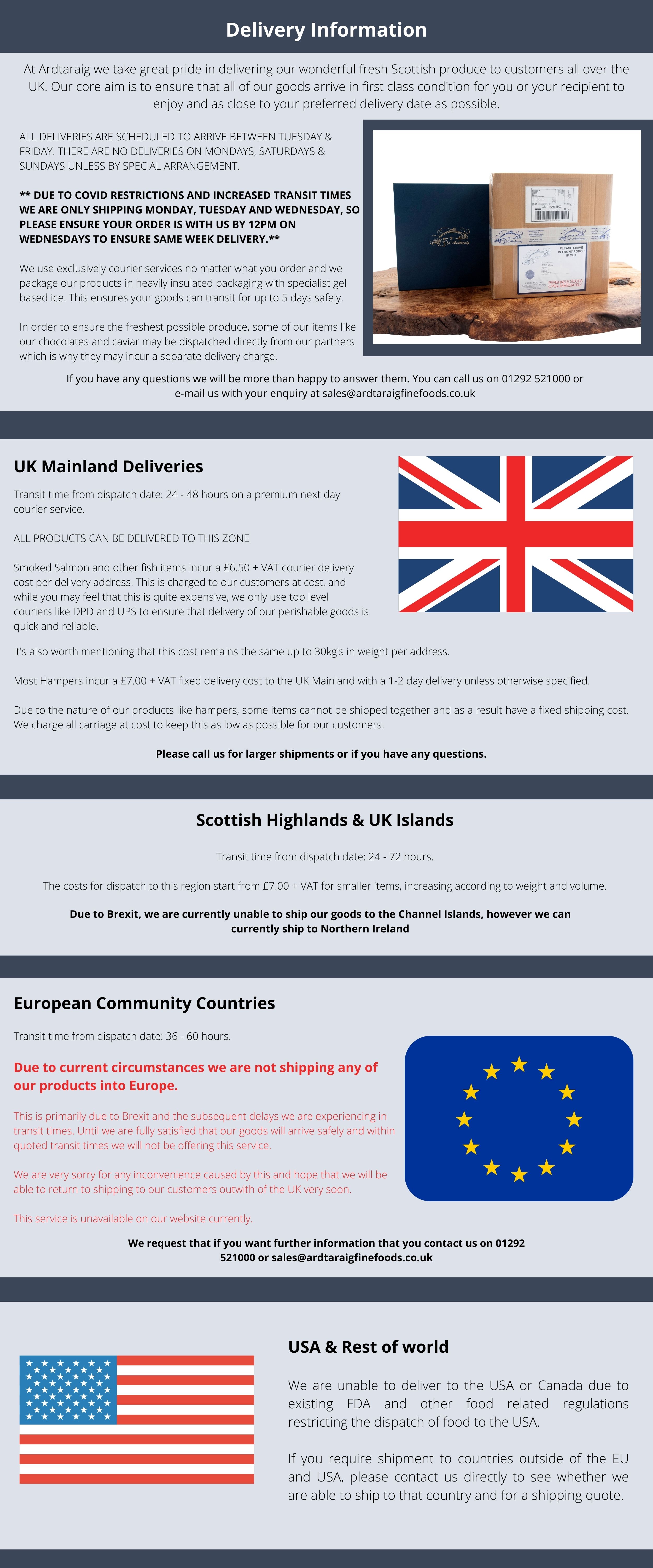 Delivery Information