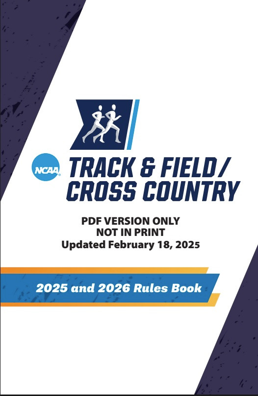 NCAA Track & Field Rule Book 2025/2026 PDF ONLY Edition - M-F Athletic