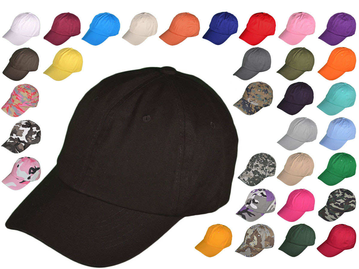 BK Caps Blank Dad Hats - Unstructured Cotton Polo Baseball Caps With ...