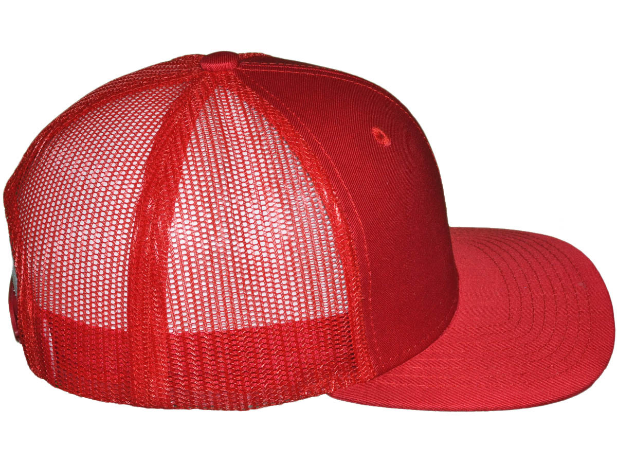 Wholesale Flat Bill Trucker Hats - 6 Panel SnapBack Mesh 2 Tone ...