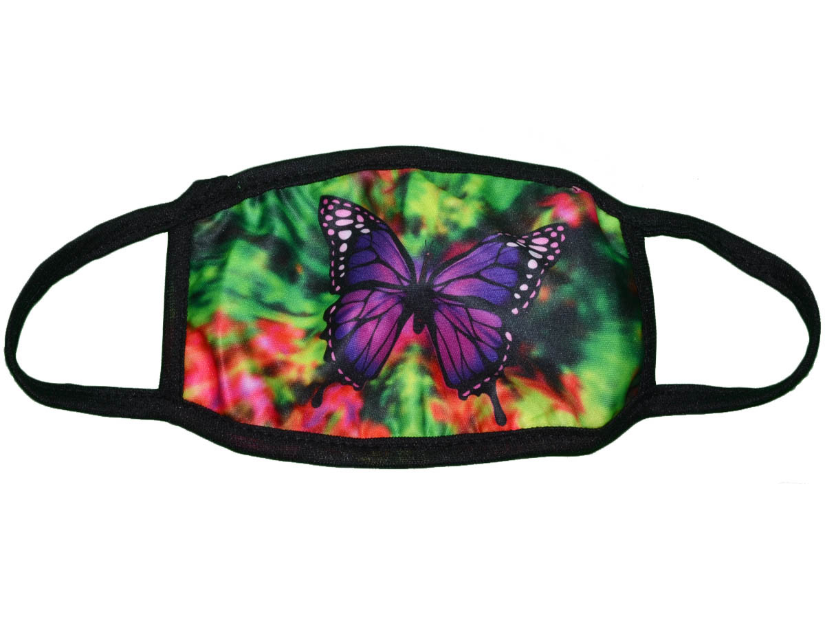 *Dozen Pack* Reusable Ladies Butterflies Print Fabric Face Masks (Assorted)