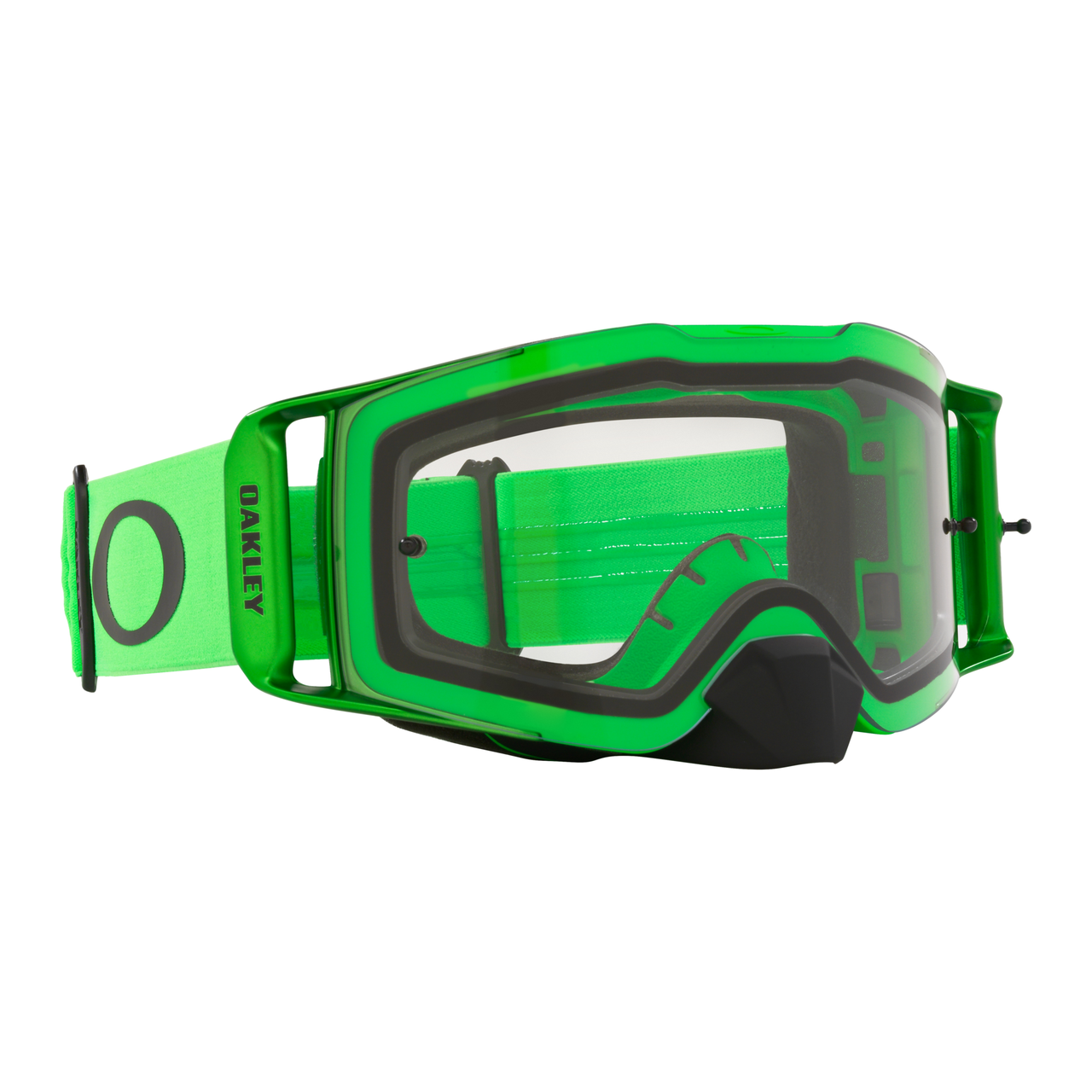 Oakley Front Line MX Goggle (Moto Green) Clear Lens | RaceFX