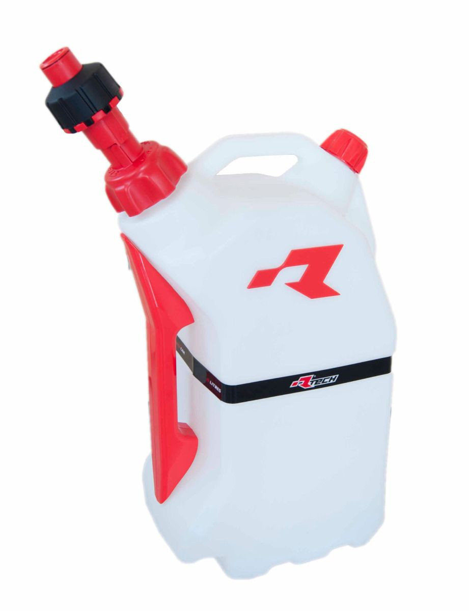 Rtech Fuel Can (15L) With Quick Fill System (Clear/Red) | RaceFX