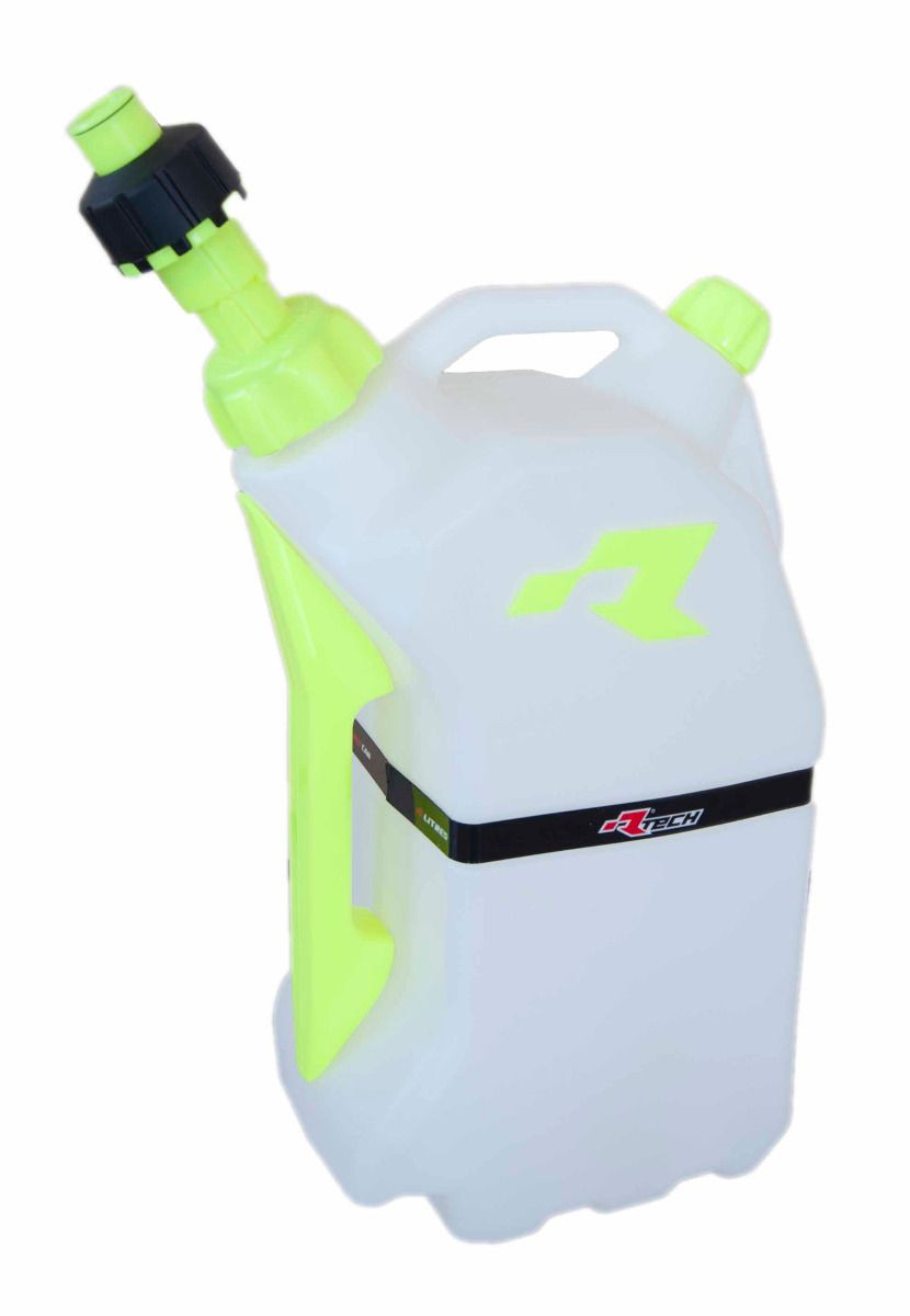 Rtech Fuel Can (15L) With Quick Fill System (Clear/Yellow) | RaceFX