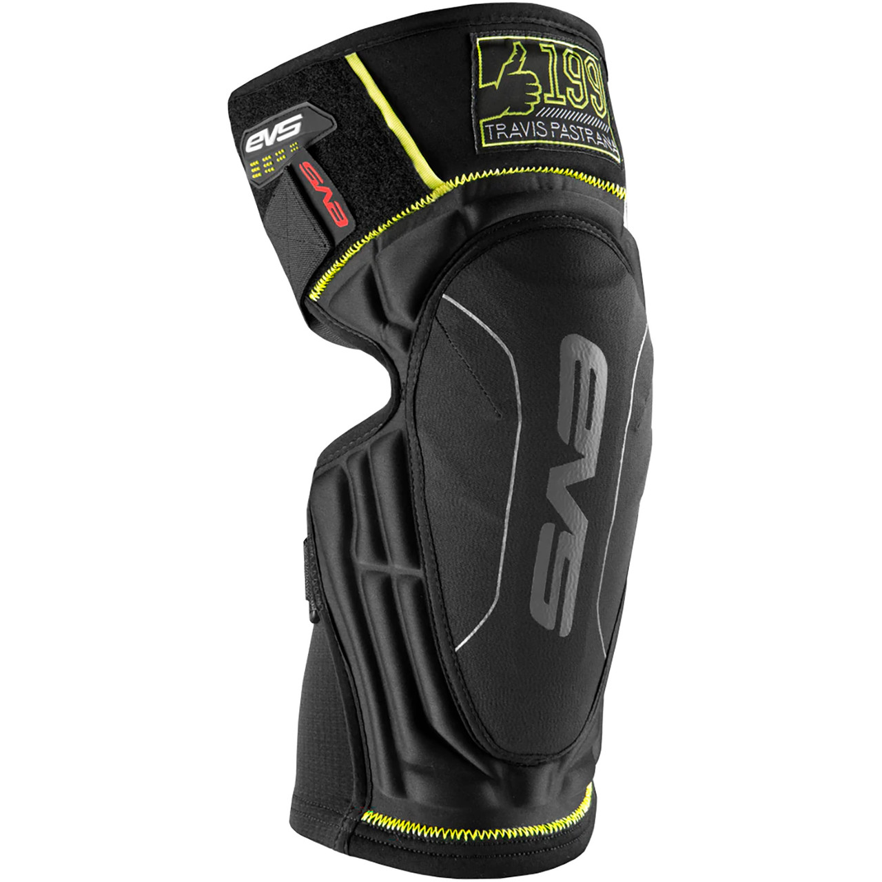 EVS TP199 Lite Knee Guards (Black/Hi-Viz) Pair | RaceFX