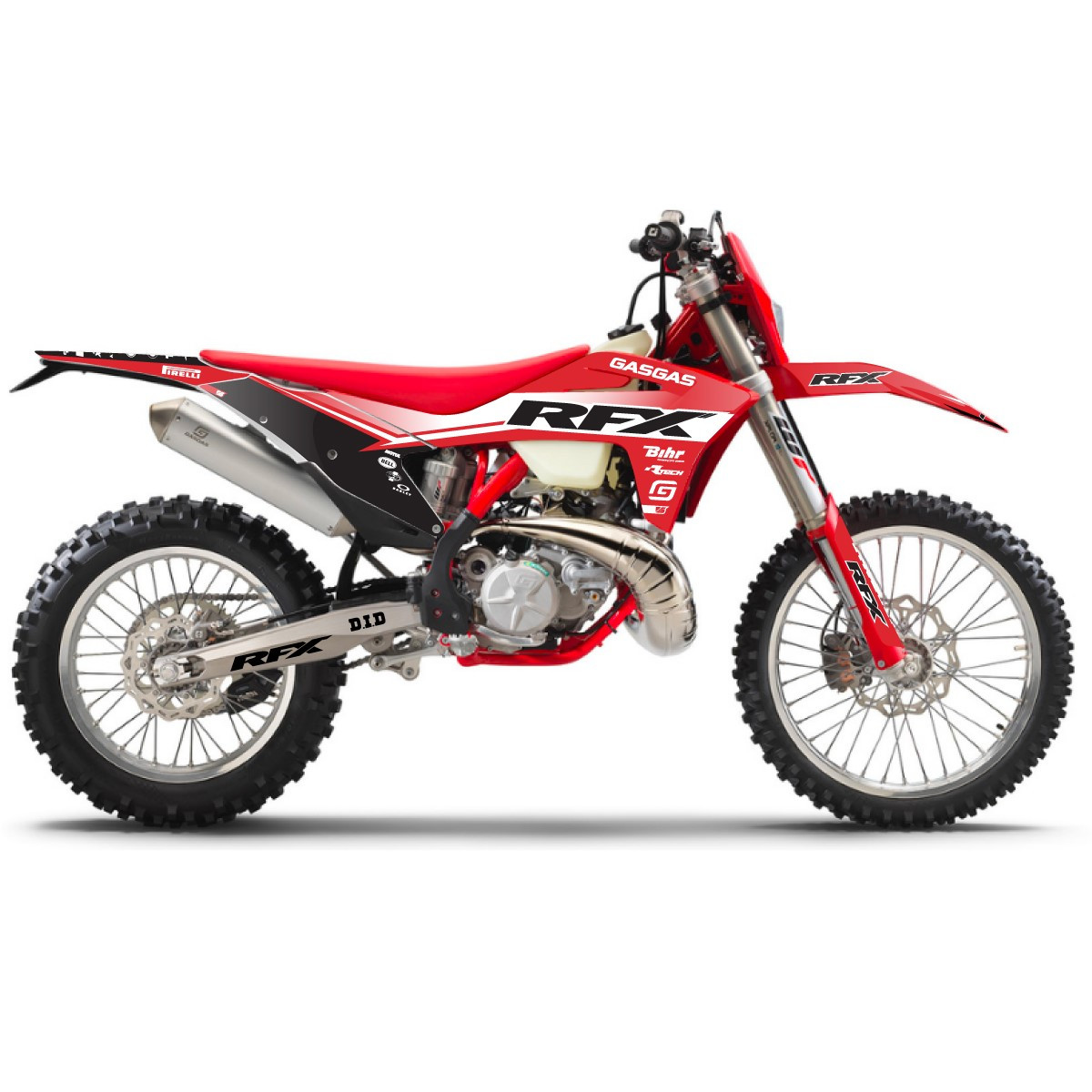 RFX Motocross Pro Full Graphics Kit GasGas MC 250/350/450F 2022 (Black ...