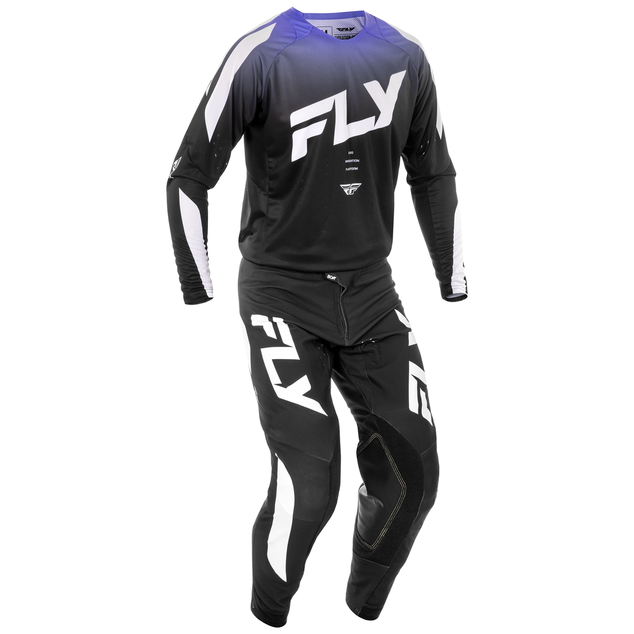 Fly Racing 2025 Evolution DST Jersey (Black/White/Purple)