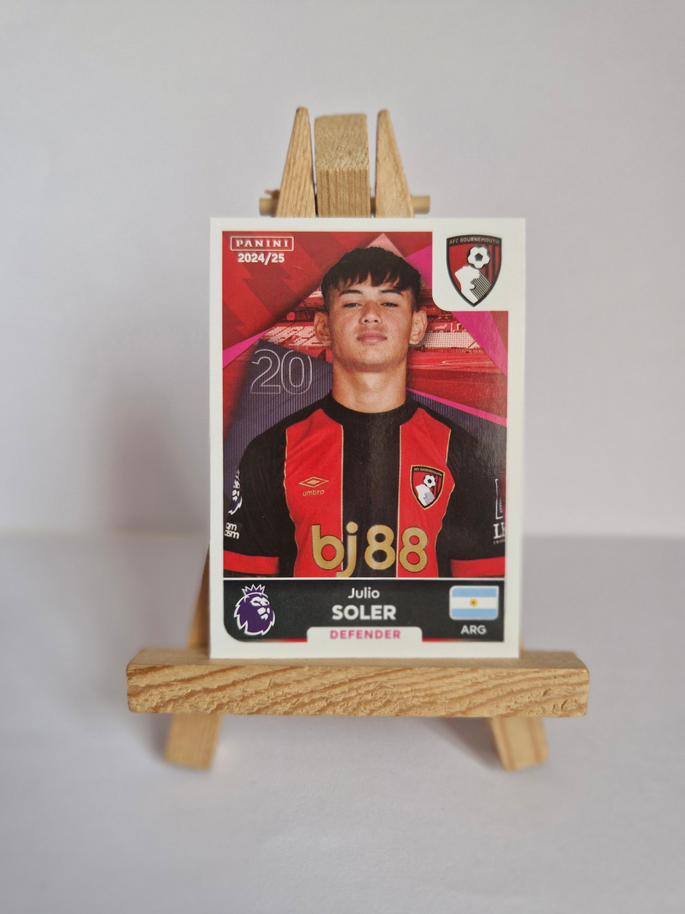 #U1 Julio Soler (AFC Bournemouth) Panini Premier League 2025 Sticker ...