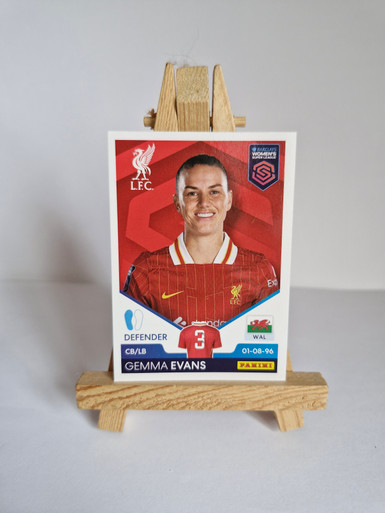 #255 Gemma Evans (Liverpool) Panini Women's Super League 2025 Sticker ...