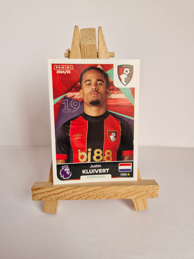 #43 Justin Kluivert (AFC Bournemouth) Panini Premier League 2025 ...