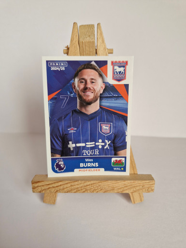 #296 Wes Burns (Ipswich Town) Panini Premier League 2025 Sticker ...