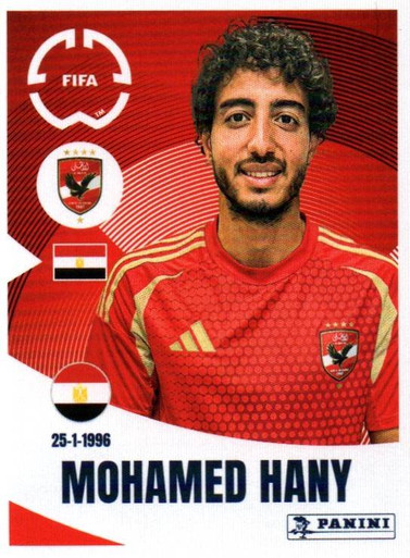 #44 Mohamed Hany (Al Ahly FC) Panini Club World Cup 2025 Sticker ...