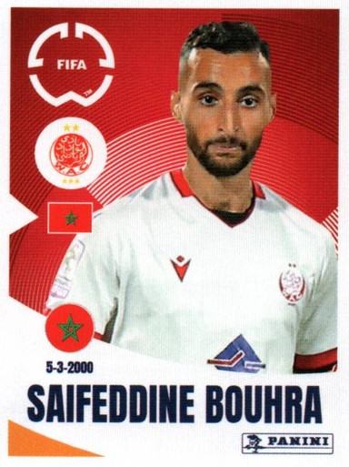 #431 Saifeddine Bouhra (Wydad AC) Panini Club World Cup 2025 Sticker ...