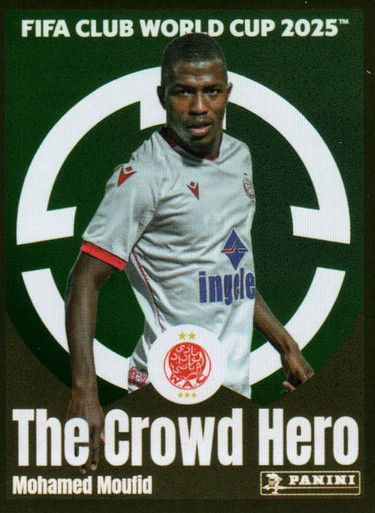 #442 Mohamed Moufid THE CROWD HERO (Wydad AC) Panini Club World Cup ...