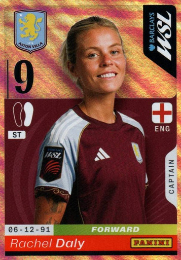 #86 Rachel Daly (Aston Villa) Panini Women's Super League 2026 Sticker ...