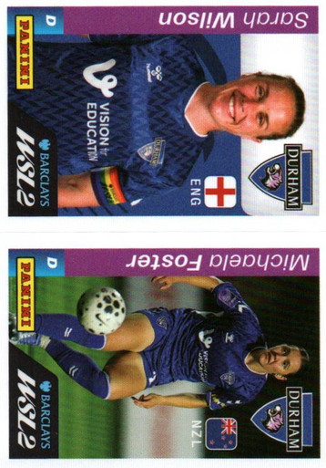 #476 Sarah Wilson/ Michaela Foster (Durham) Panini Women's Super League ...