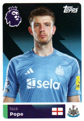 #399 Nick Pope (Newcastle United) Topps Premier League Stickers 2026 ...