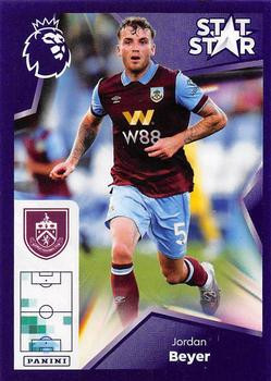 #194 Jordan Beyer STAT STAR (Burnley) Panini Premier League 2024 ...