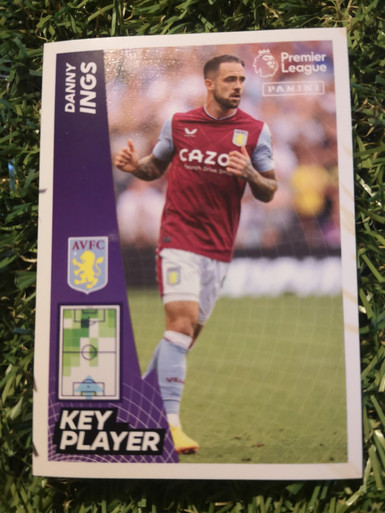 #108 Danny Ings KEY PLAYER (Aston Villa) Panini Premier League 2023 ...