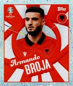 #ALB PTW Armando Broja (Albania) Topps Euro 2024 Sticker Collection ...