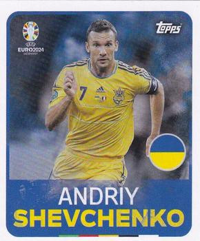 #LEG5 Andriy Shevchenko (Ukraine) Topps Euro 2024 Sticker Collection ...