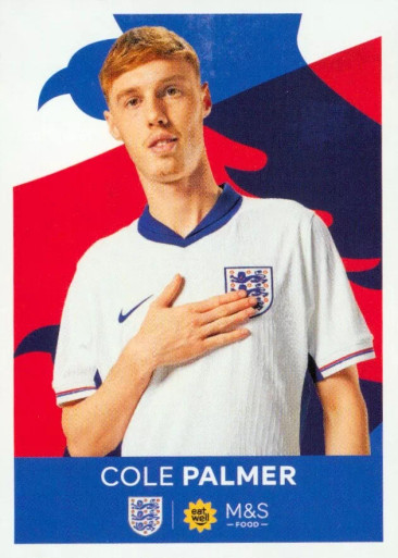 #22 Cole Palmer Panini/ M&S Food Official England sticker collection ...