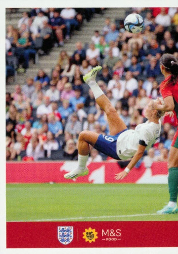 #45 Rachel Daly (Overhead kick v Portugal 1/2) Panini/ M&S Food ...