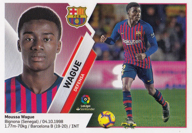 #3B Wague (FC Barcelona) Panini LaLiga Santander 2019-20 ...