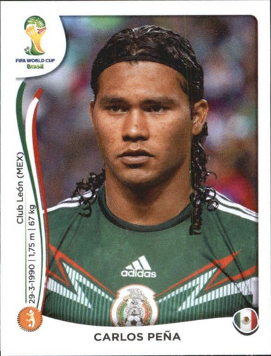 #81 Carlos Pena (Mexico) Panini Brasil 2014 World Cup Sticker ...