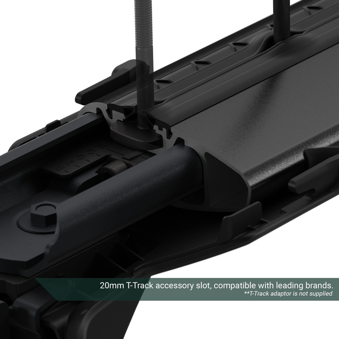Thule WingBar Edge Black Car Roof Rack for VW Arteon 17-24