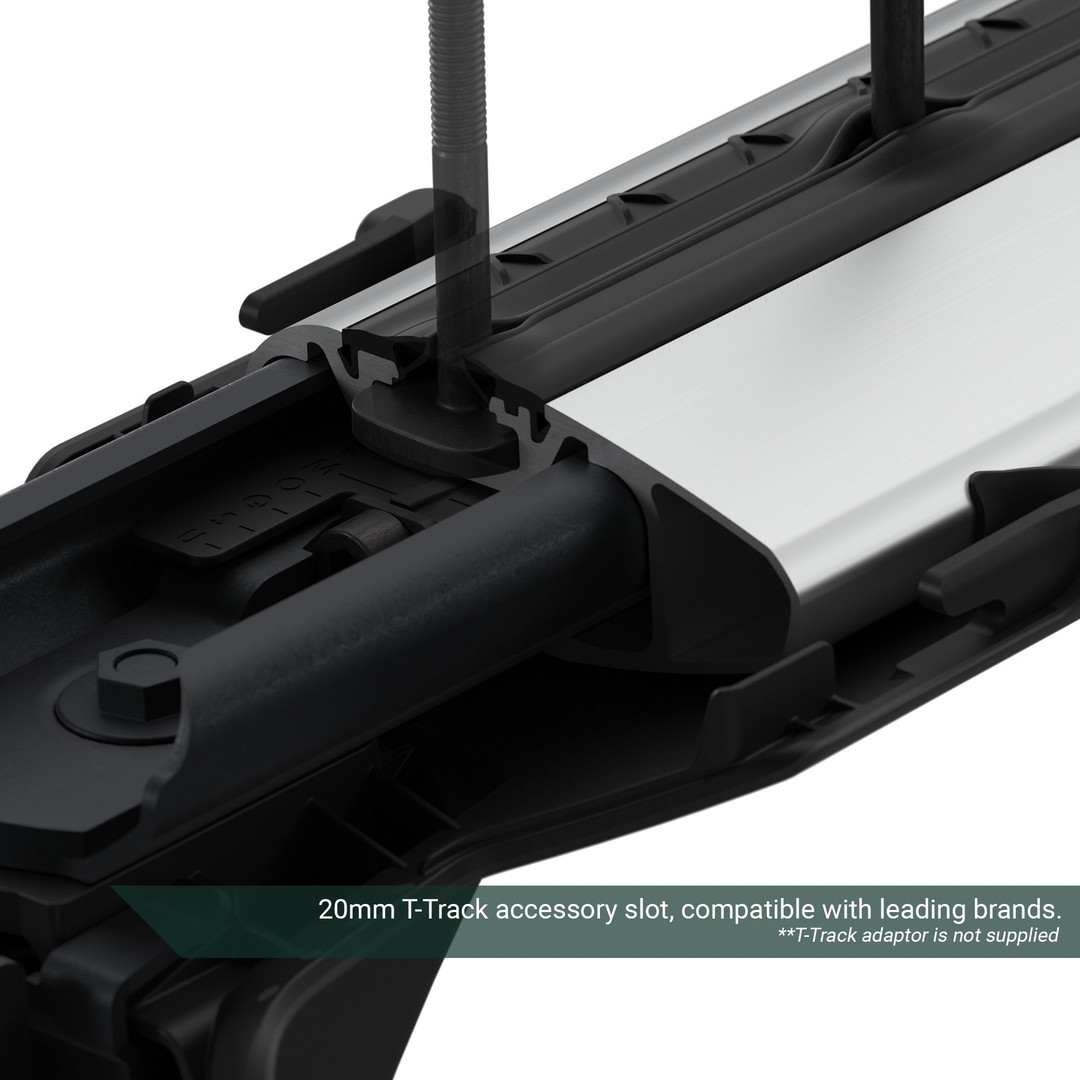 Thule Silver WingBar Edge for Audi Q8 e-tron SUV 22-25 Rails