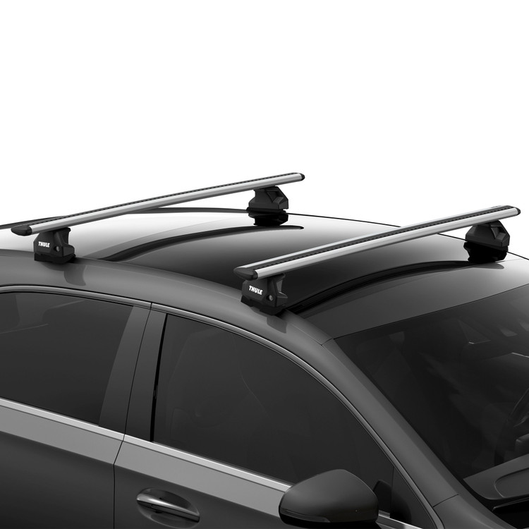 Thule WingBar Evo Silver Roof Rack for Toyota RAV4 19-25 Rails