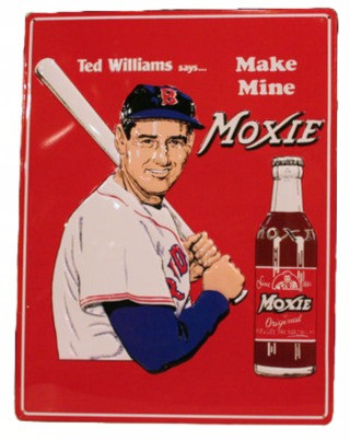 Ted Williams Moxie Sign - Zeb's General Store