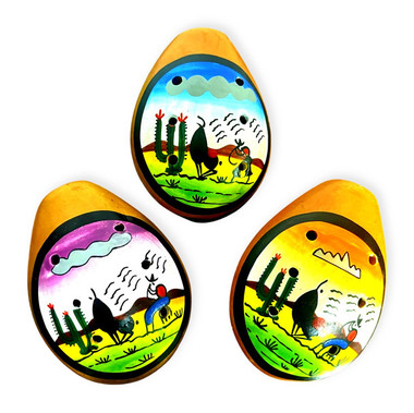 Traditional Assorted Designs Ocarina Peruvian Design - 3", Andes Scene ...