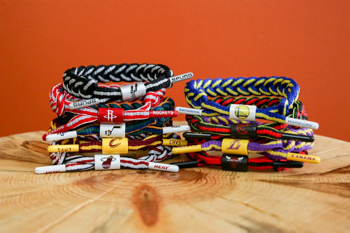 RASTACLAT BRAIDED NBA TEAM BRACELET - Houston Rockets - Basketball Republic