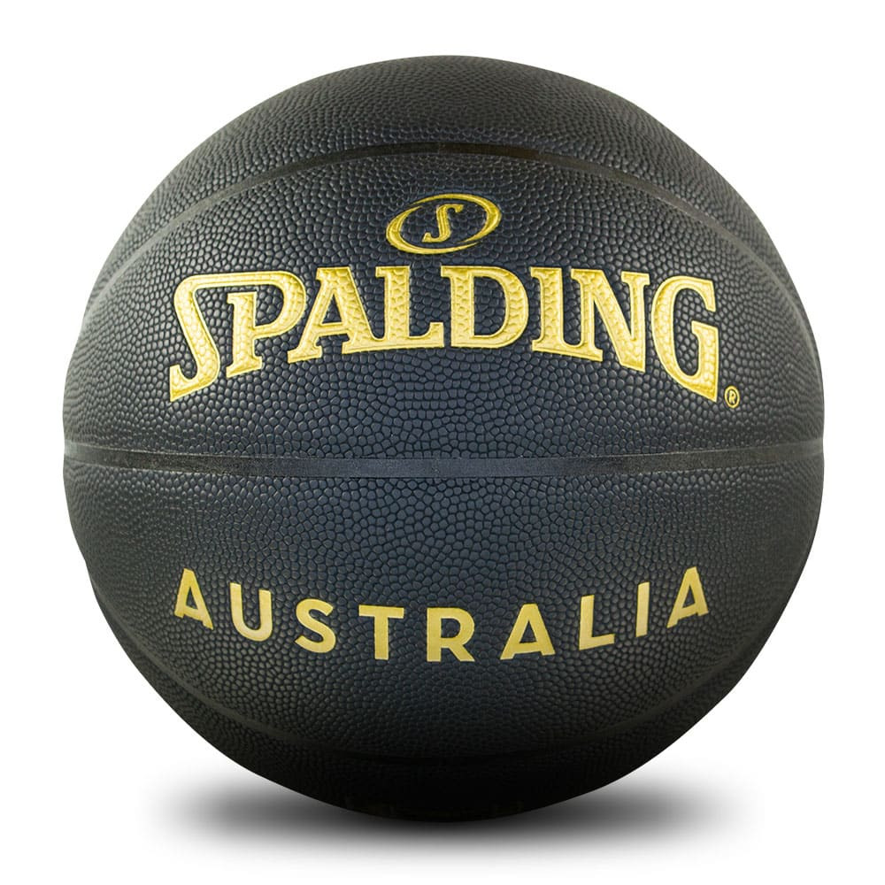 Spalding Australian Boomers Hardwood Series Black Basketball ...
