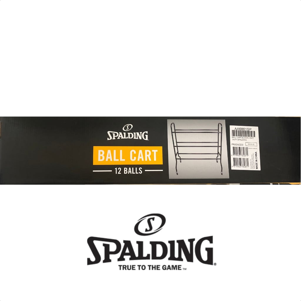 Spalding Basketball Sporting Rack Cart - Holds up to 12 Balls ...