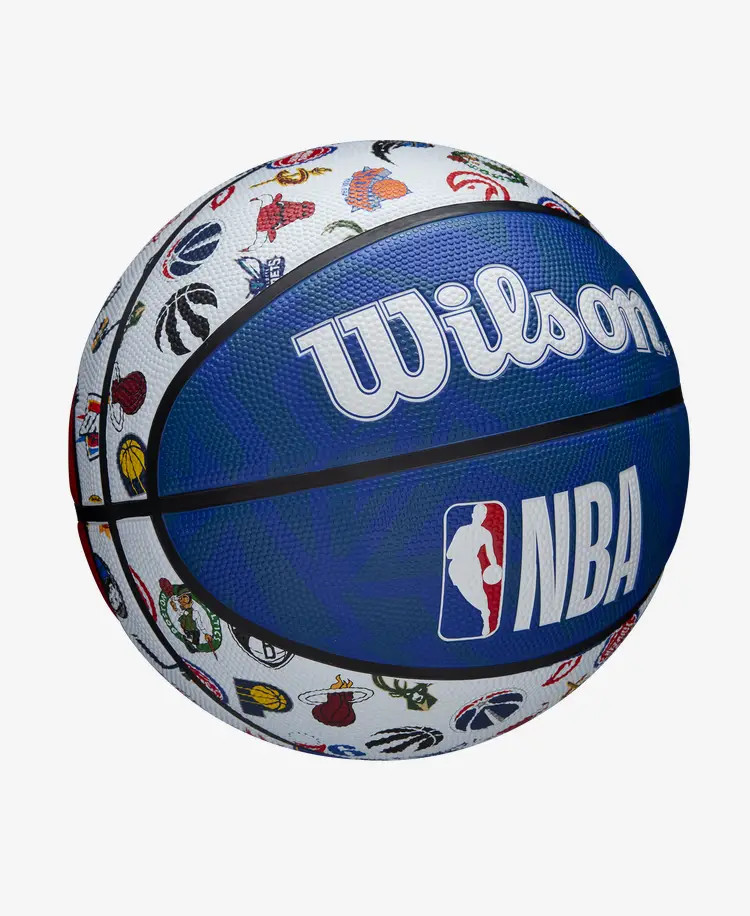 Wilson NBA All Team Logo Outdoor Basketball - Blue White Red ...