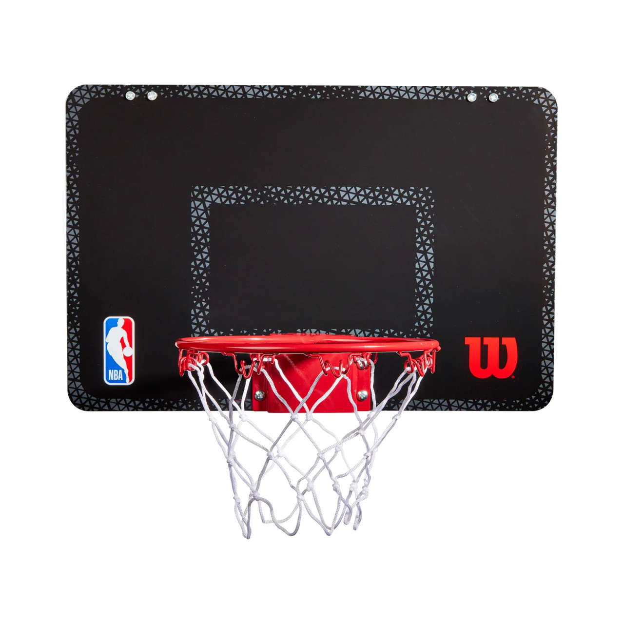WILSON NBA FORGE ACRYLIC MINI HOOP - BLACK COLOR + 30 NBA TEAM STICKERS ...