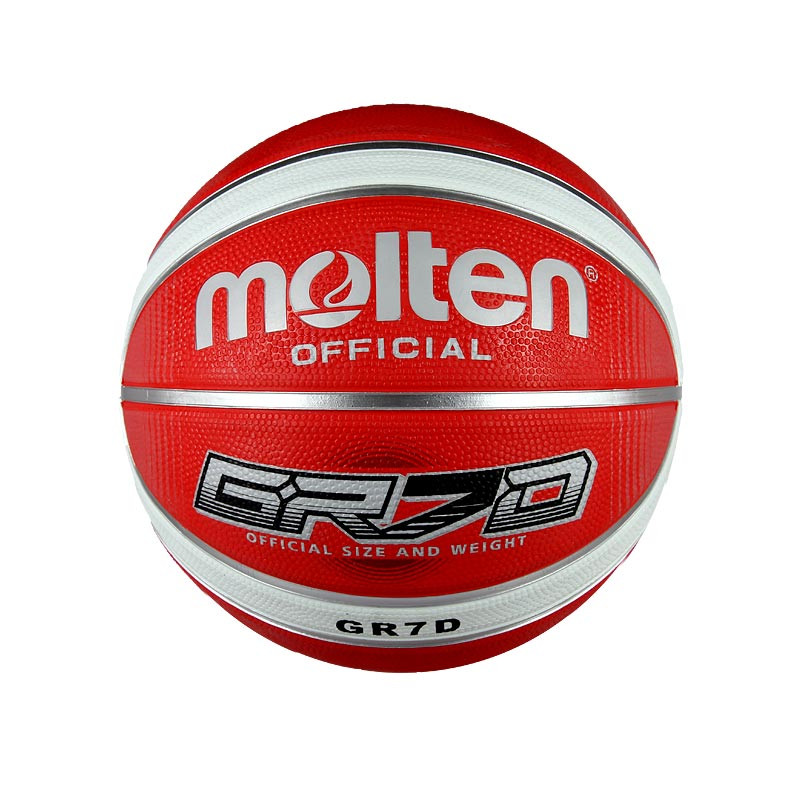 Molten Red & White GR7D Outdoor Rubber Basketball - Basketball Republic