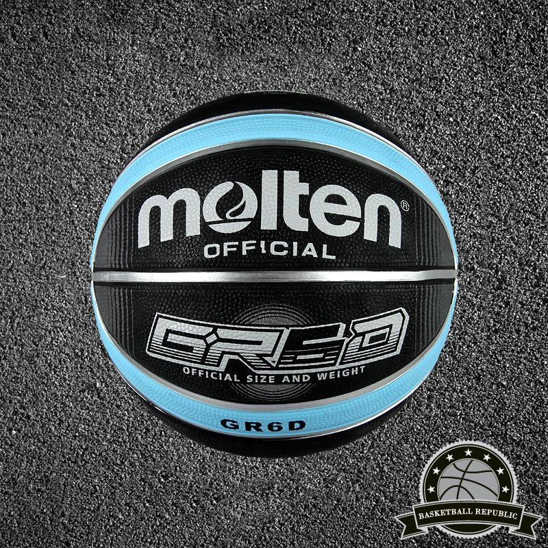 Molten Black & Blue GR6D Outdoor Rubber Basketball - Basketball Republic