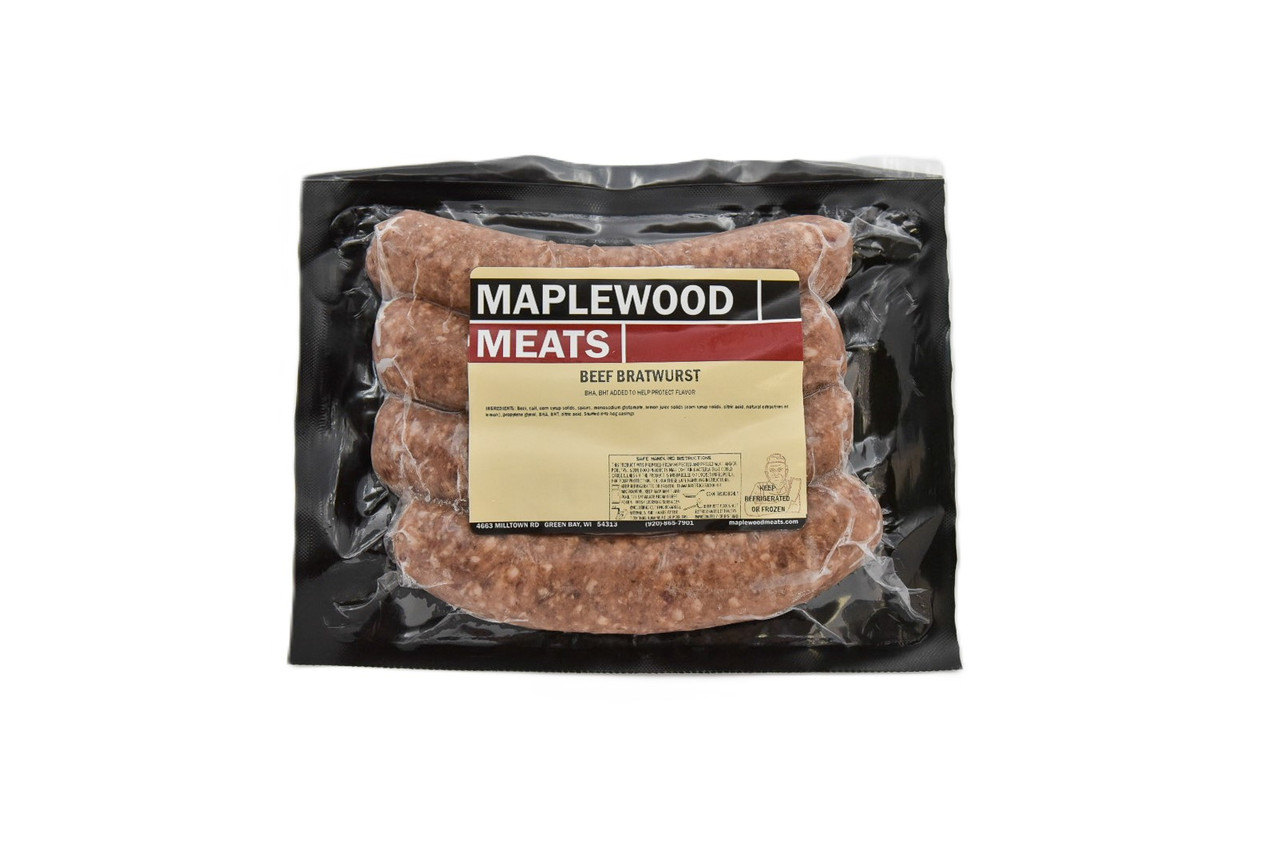 Beef Bratwurst - Maplewood Meats - Green Bay, WI