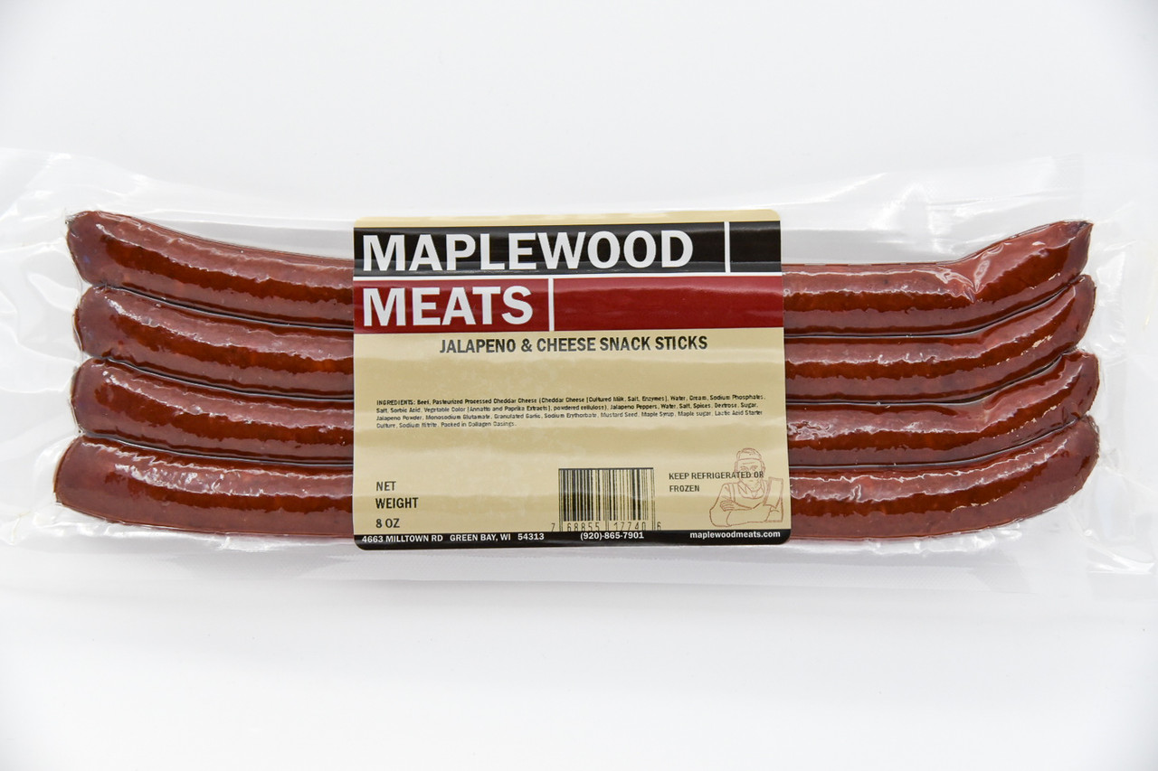 Jalapeno & Cheese Snack Sticks - Maplewood Meats - Green Bay, WI