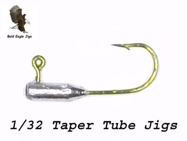 1/32 Oz - Crappie Taper Tube Jigs
