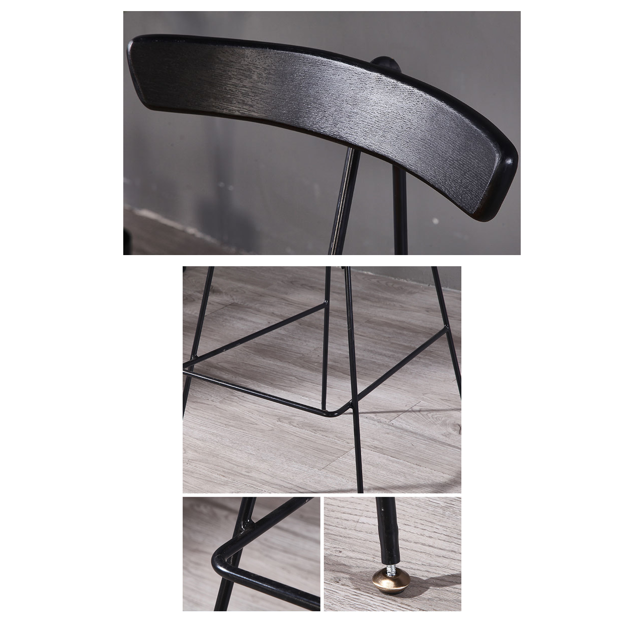 Eden Leather Bar Stool Nordic Style